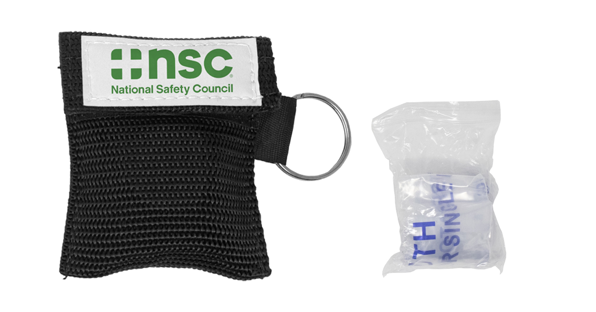 CPR Barrier Keychain With Gloves - National Safety Council Shop
