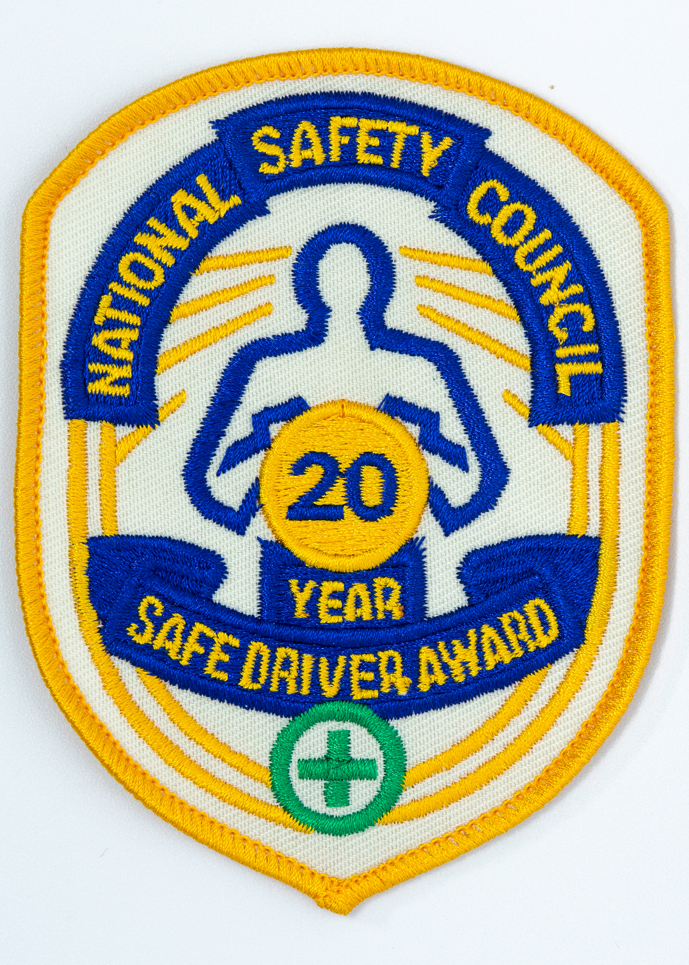 Safe Driver Award Arm Patch 20 Yr - National Safety Council Shop
