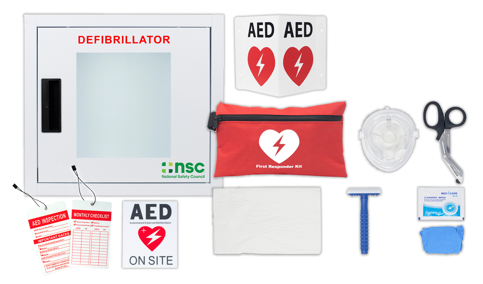 AED Cabinet Accessory Bundle - Non-Alarmed - National Safety Council Shop